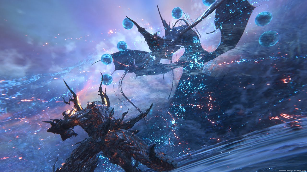 [FF16 BGM] Cascade〜リヴァイアサン最終戦BGM〜 [FFXVI OST] LEVIATHAN Last Battle ...