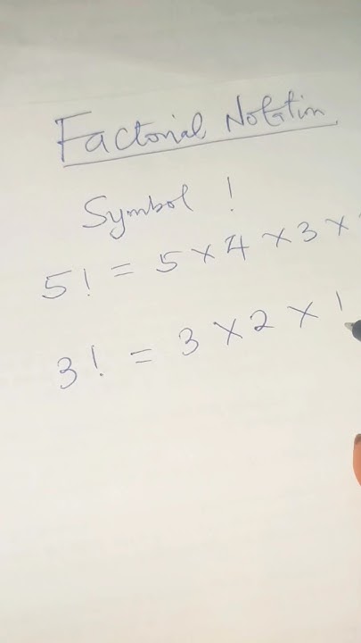 Factorial Notation - YouTube