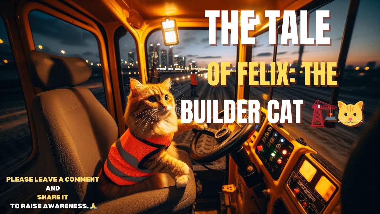 The Tale of Felix The Builder Cat 🏗️🐱 AI #FelixTheBuilderCat # ...