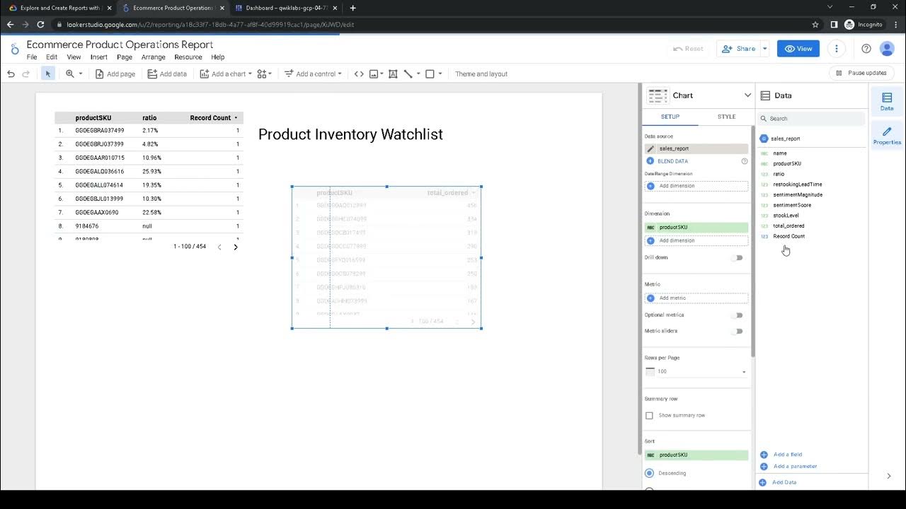 GCP: Explore and Create Reports with Data Studio GSP409 - YouTube