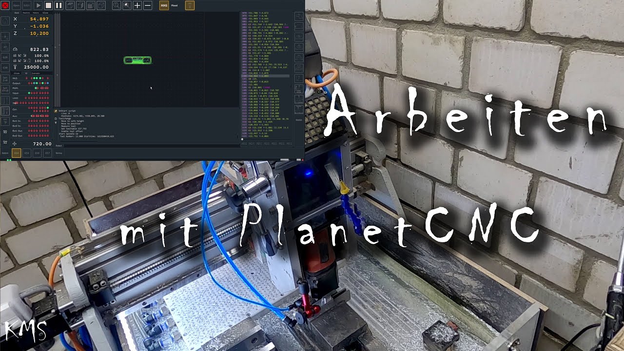 Arbeiten mit PlanetCNC - YouTube
