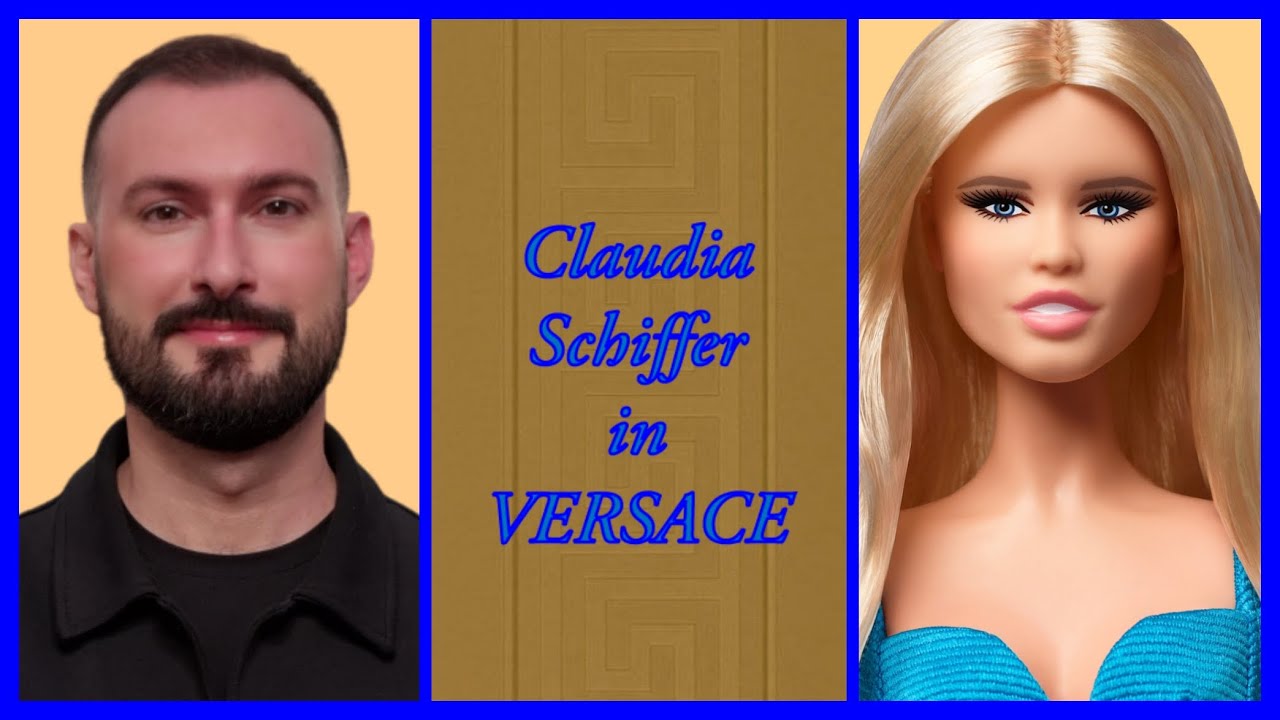 Ken Review# 53: Supermodel Claudia Schiffer in Versace - YouTube
