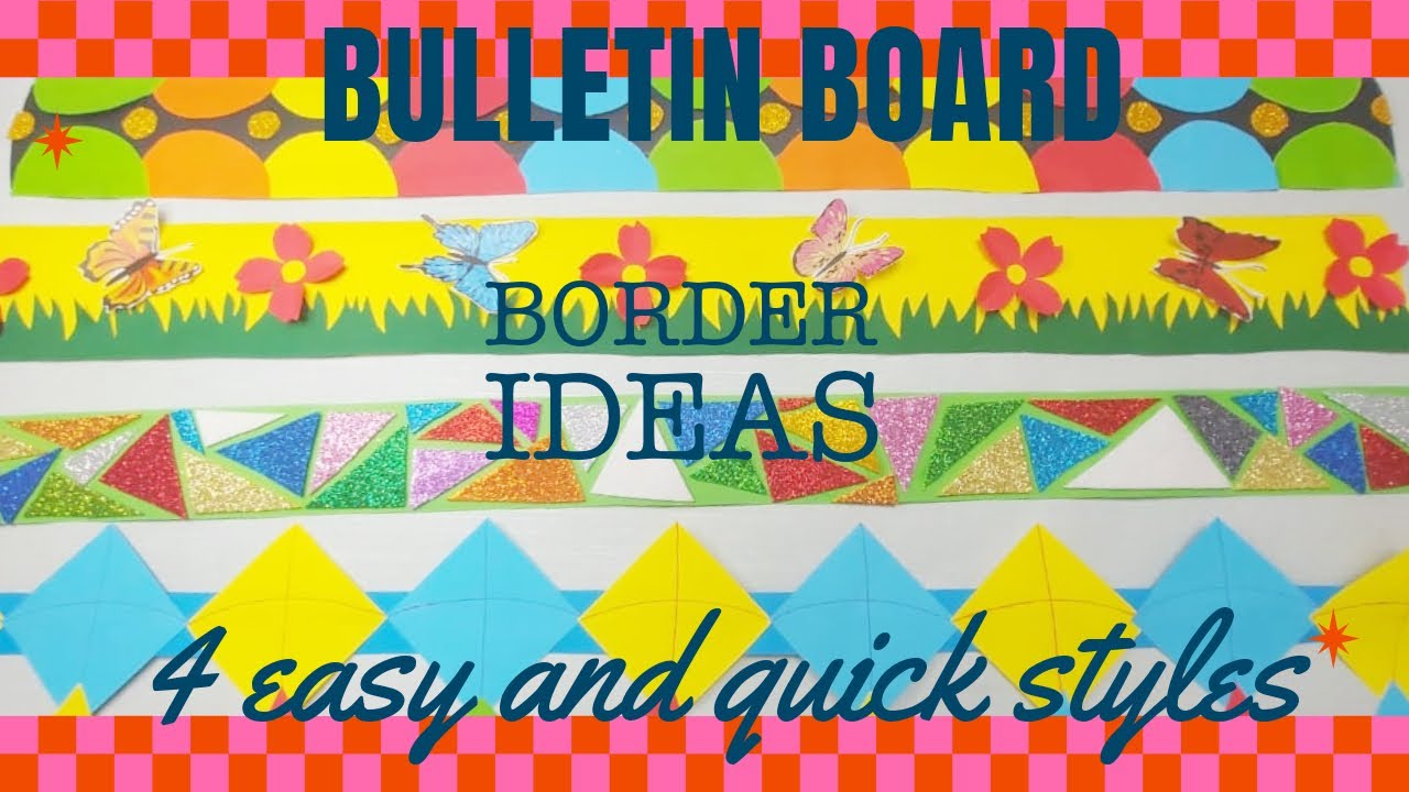 Bulletin board Boaders| Easy & Quick Display Board Borders| Unique ...