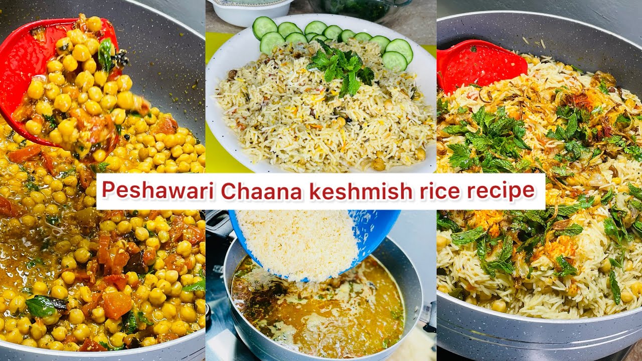 Quick Easy Hyderabadi kabuli Chana Keshmish Pulao Recipe - YouTube