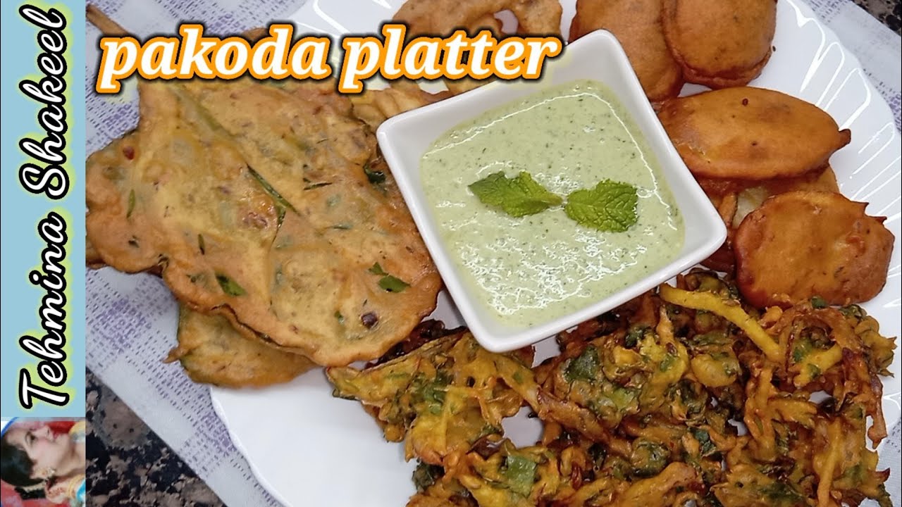 Crispy Pakoda Platter | Pakoda Recipe | Ramadan Recipe | by Cooking ...