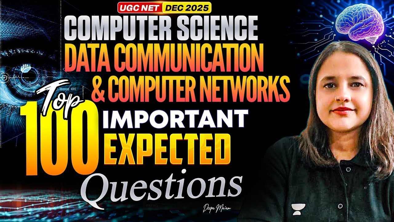 UGC NET Computer Science 2025 | DATA COMMUNICATION & COMPUTER NETWORKS ...