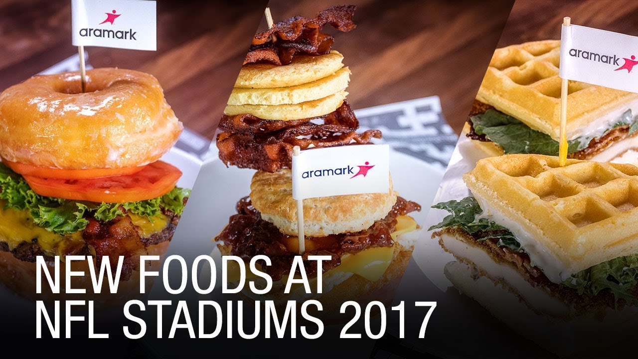 New Foods At NFL Stadiums 2017 - YouTube
