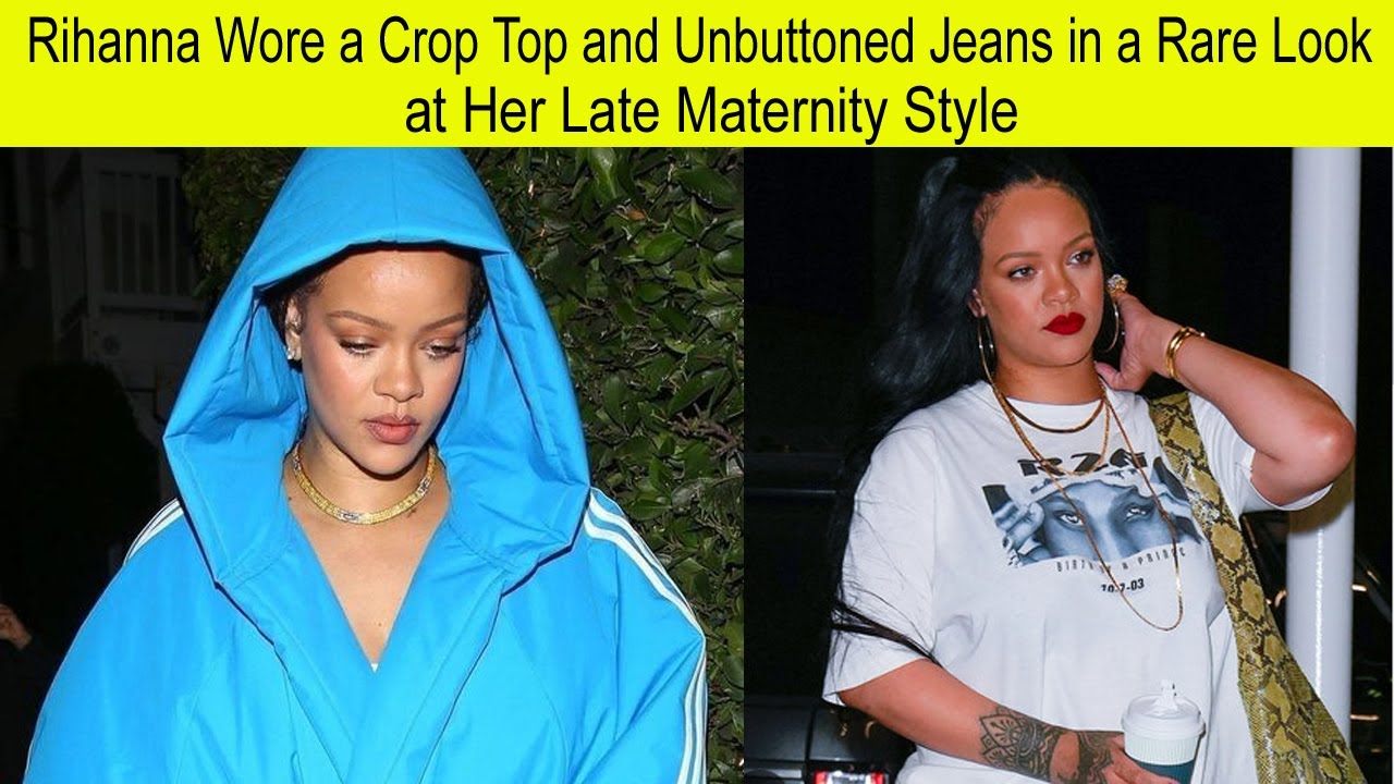 Rihanna Wore a Crop Top and Unbuttoned Jeans in a Rare Look | Rihanna ...