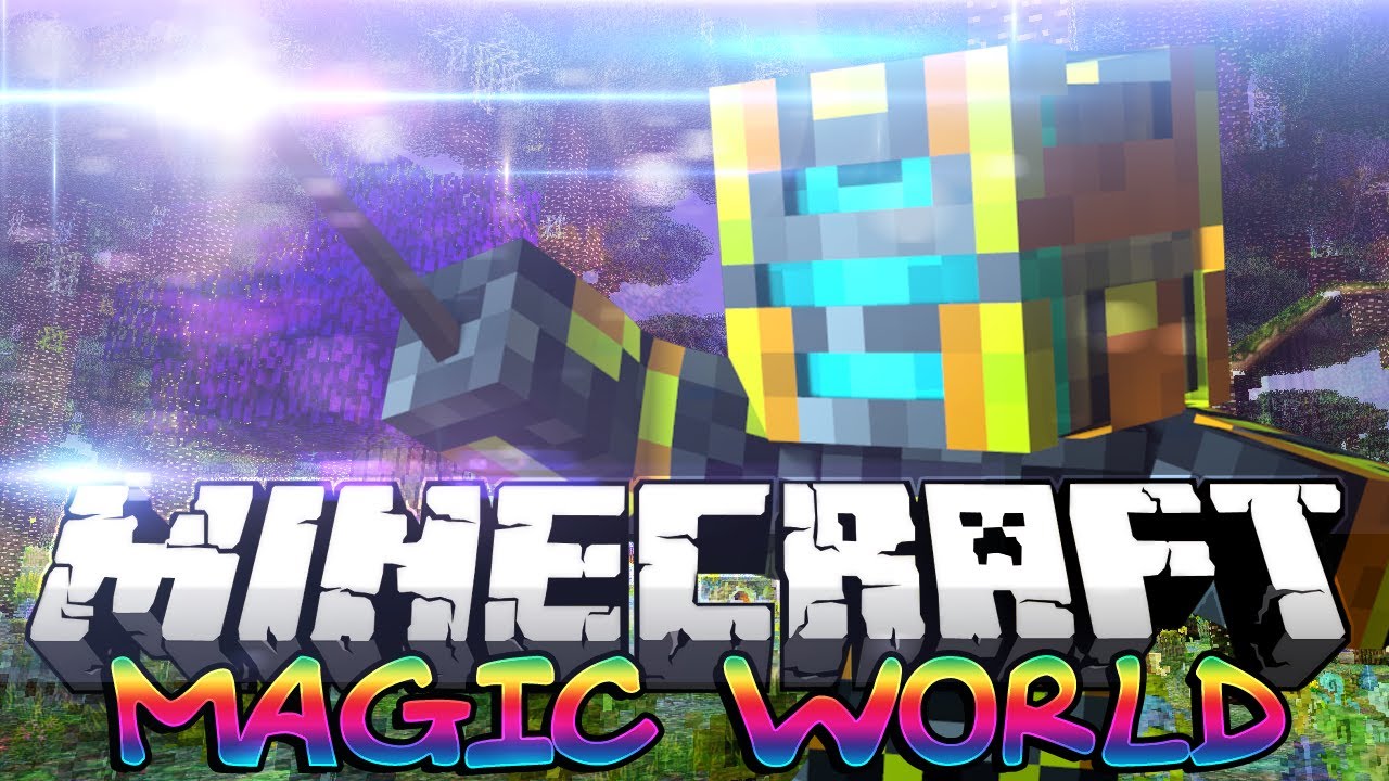 Minecraft Mod: I'M A WIZARD! Magic World [EP 2] - YouTube