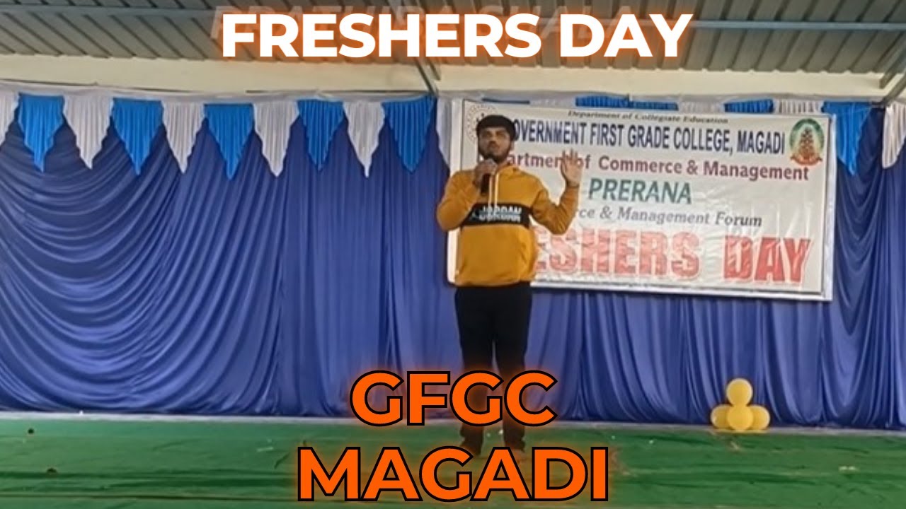 19 FRESHERS DAY STAND-UP COMEDY AT GFGC MAGADI - YouTube