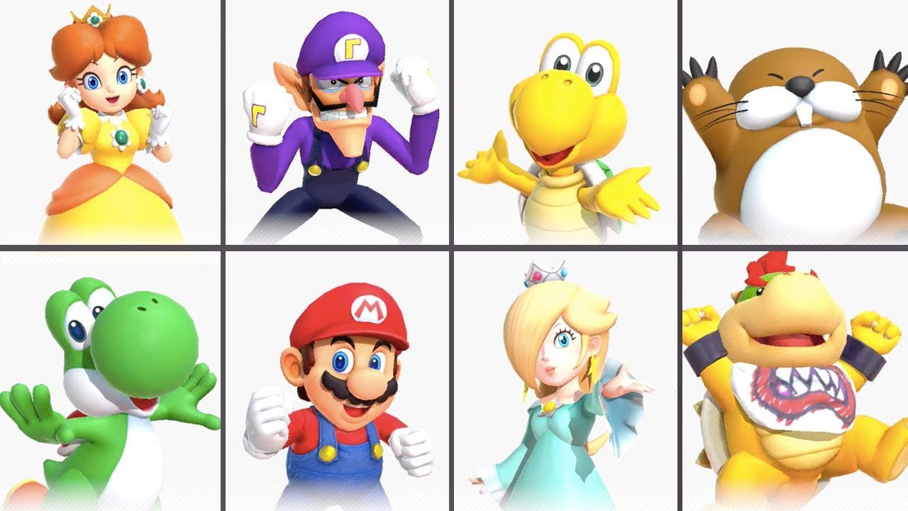 Super Mario Party - All Characters | MarioGamers - YouTube