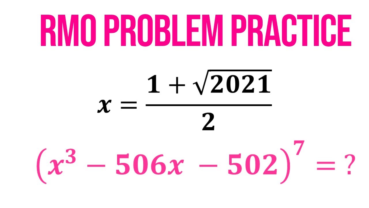 Regional Math's Olympiad Problem I OLYMPIAD I SAT I MCAT I Xth I GRE I ...