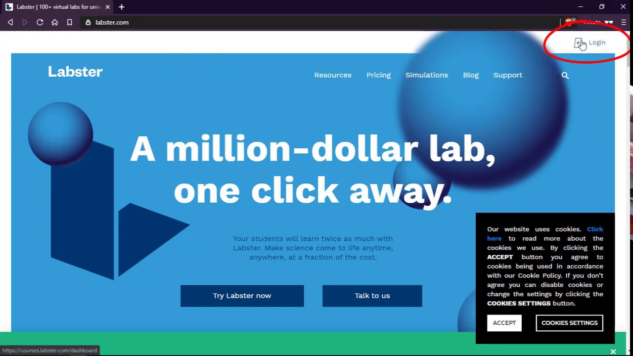 Como el estudiante debe acceder a la plataforma educativa LABster para ...