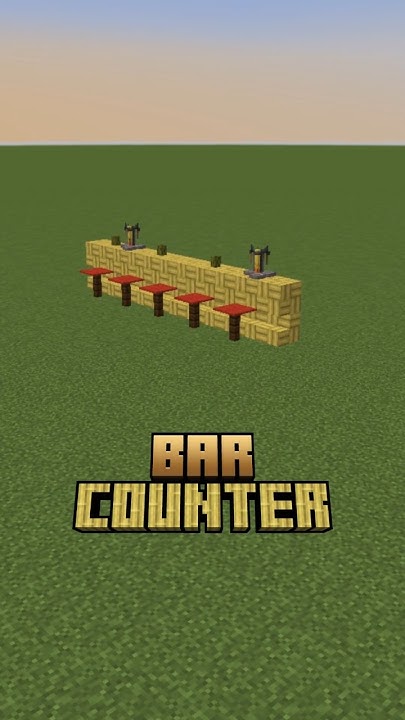 Bar counter tutorial! Follow for DAILY Minecraft Content! #minecraft #tutorial #shorts - YouTube