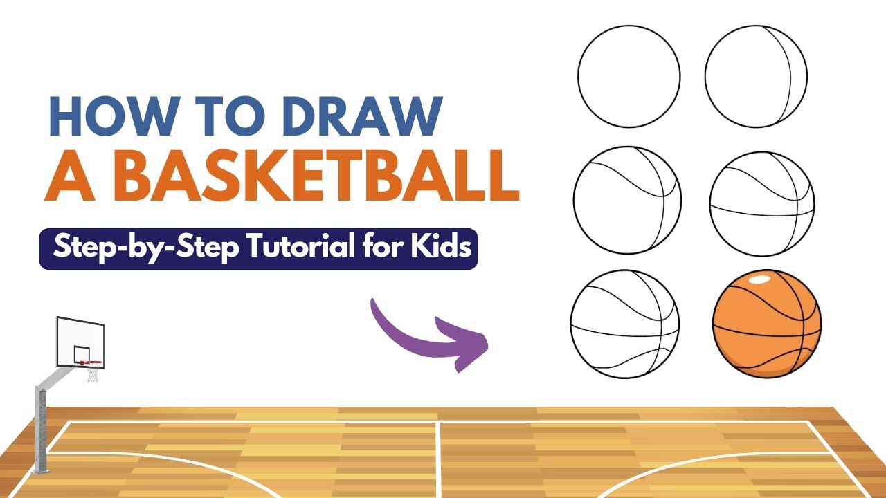 How to Draw A Basketball 🏀 – A Step by Step Guide! - YouTube