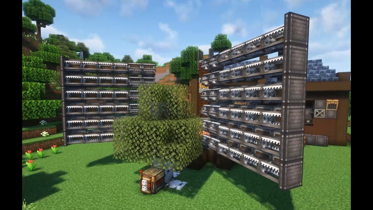 I made a unique Tree Farm design with the Create Mod - YouTube