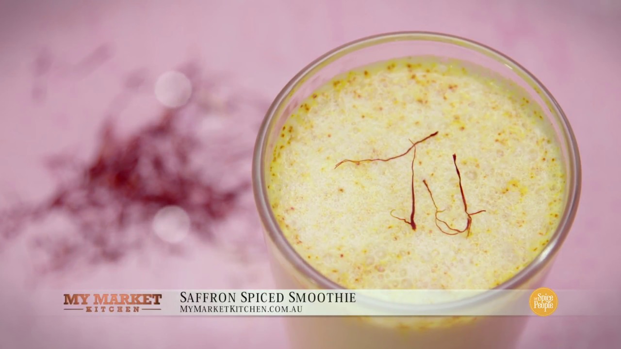 Spiced Smoothies saffron and almond smoothie - YouTube