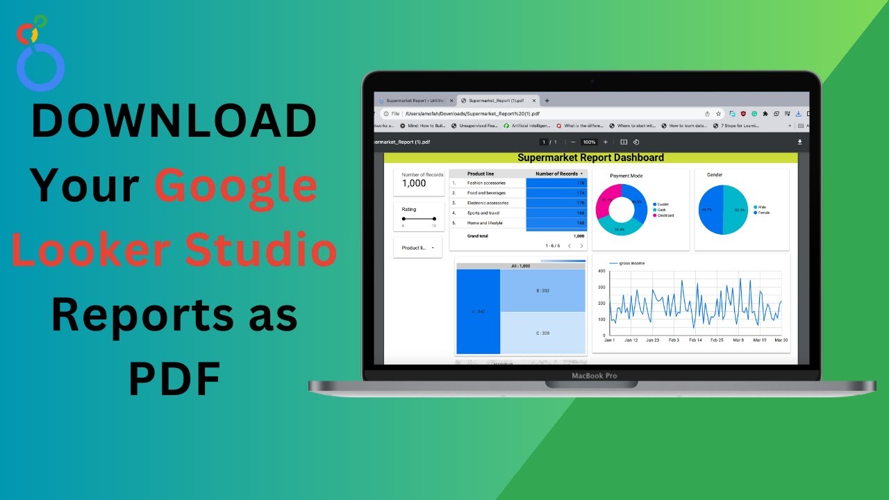 How to Download Google Looker Studio Reports as PDF - YouTube