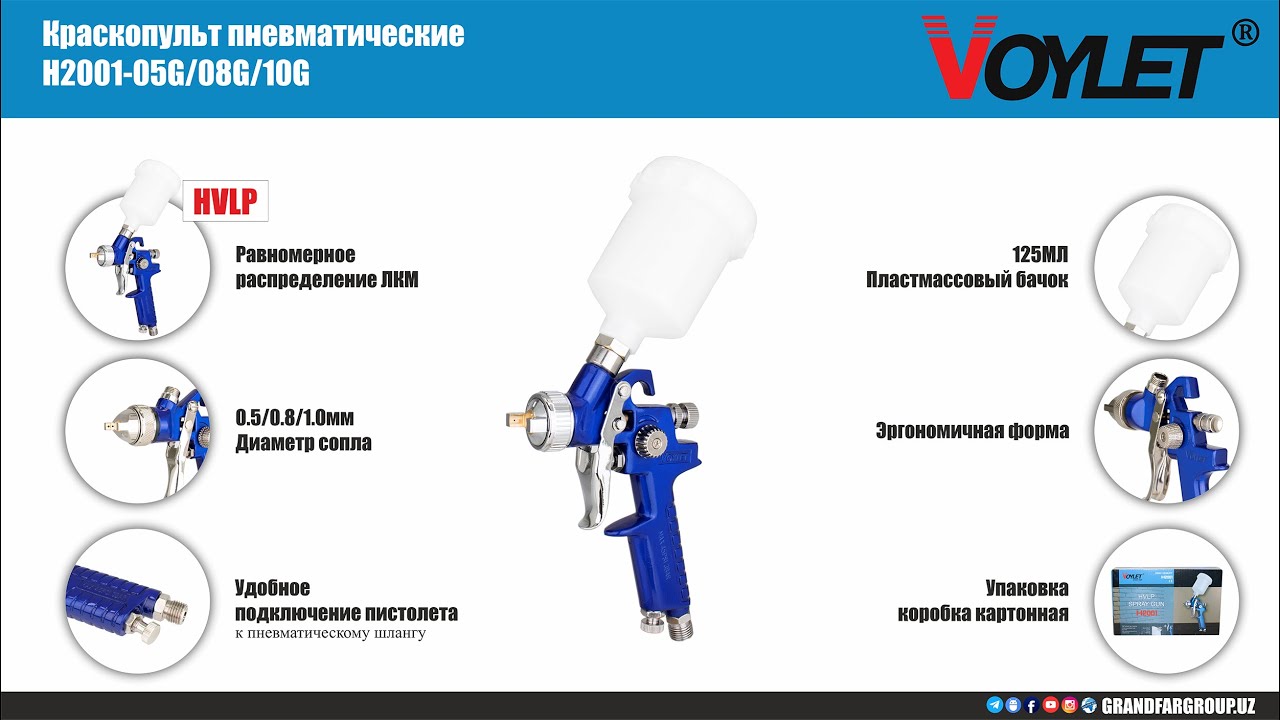 Наш партнёр предлагает Краскопульт Voylet H2001 - YouTube