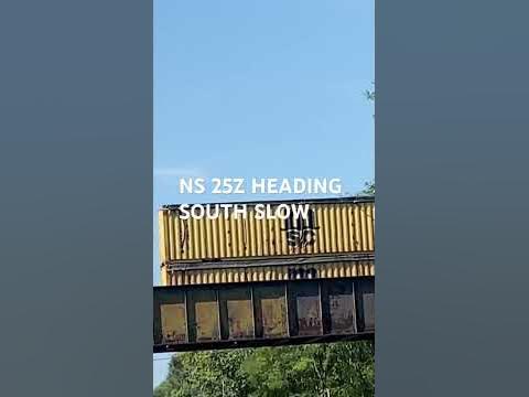 6TH TRAIN IS NS 25Z HEADING SOUTH SLOW WITH A LOT OF WELL CARS - YouTube