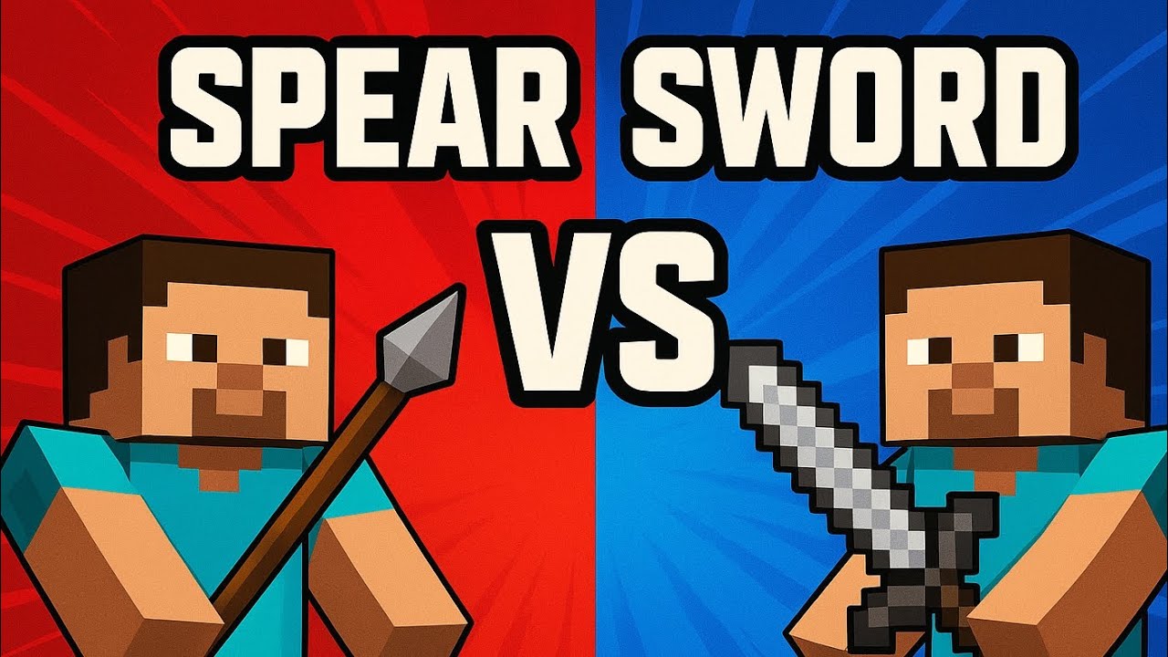 Spear VS Sword minecraft || Mounts of Mayhem Update - YouTube