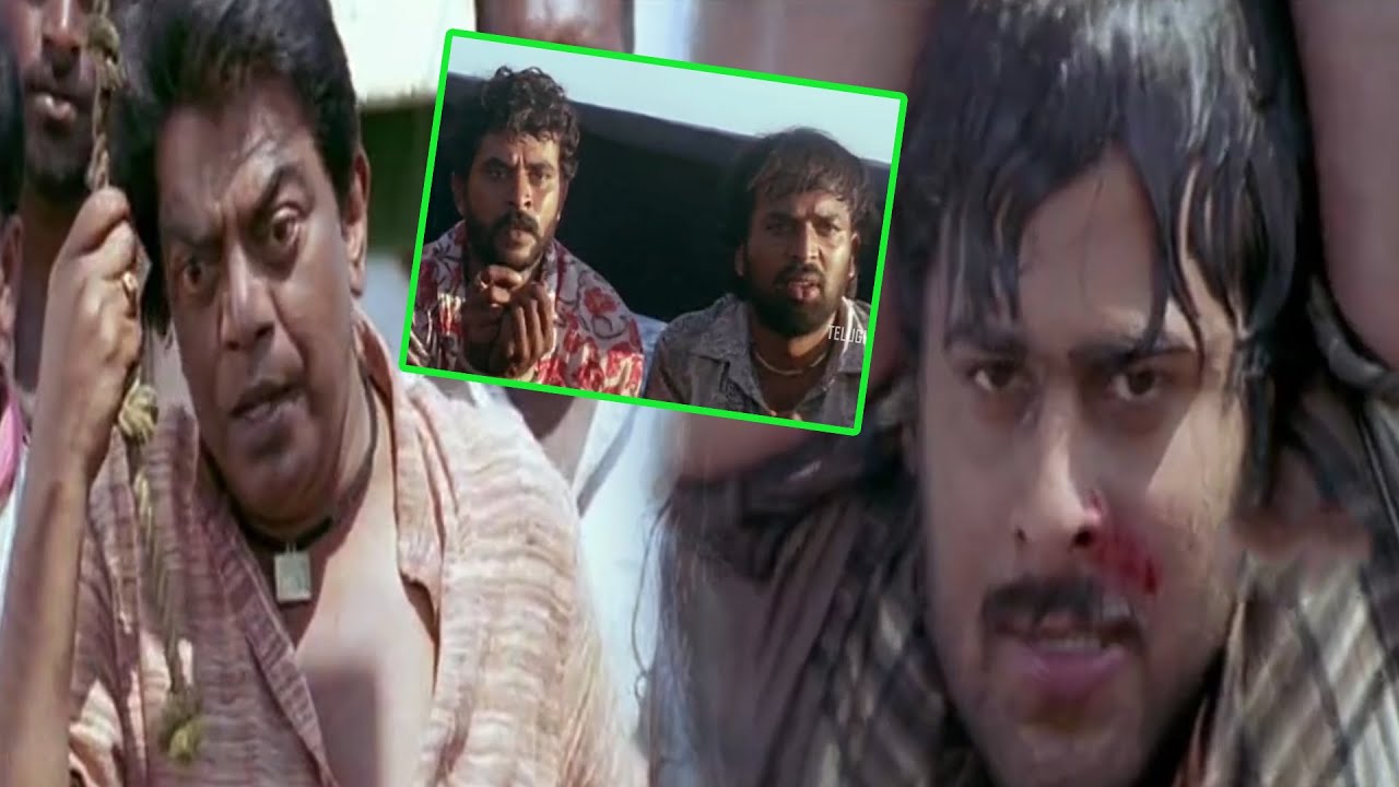 Chatrapathi Movie Highlight Scene Prabhas And Shark Fighting Scene ...