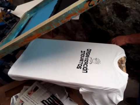 Playeras impresas en serigrafia - YouTube