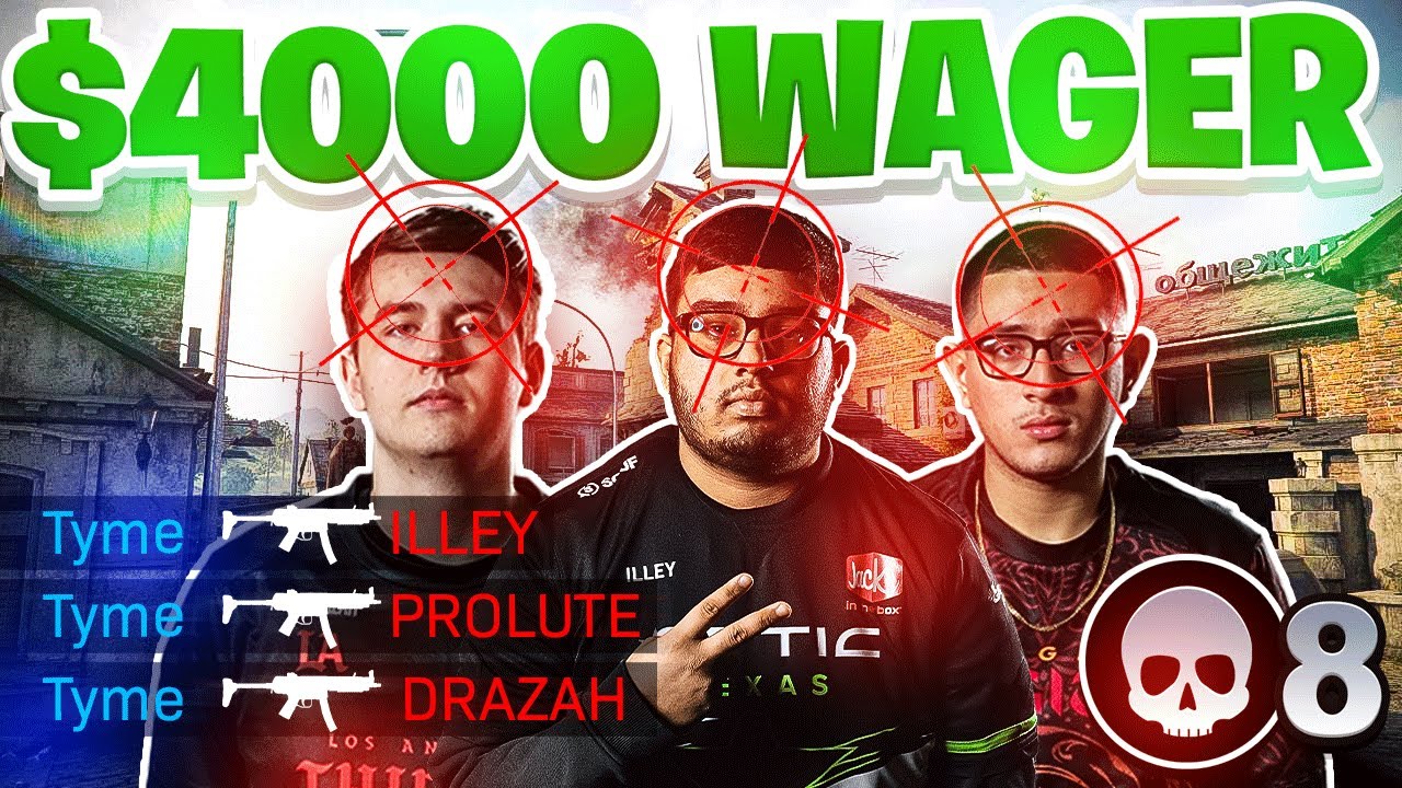 LAST MAP for $4000 vs iLLeY PROLUTE and FaZe DRAZAH - YouTube
