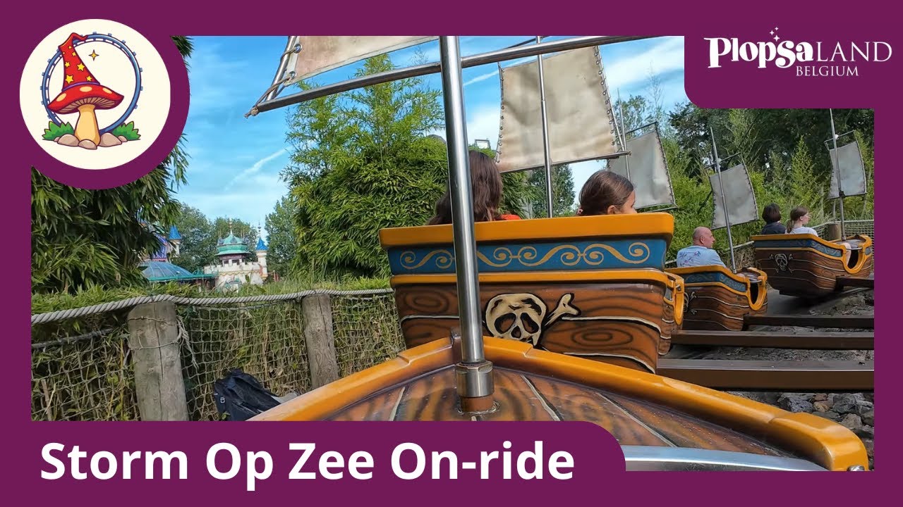 Plopsaland Belgium Storm Op Zee Onride 2025 4K - YouTube