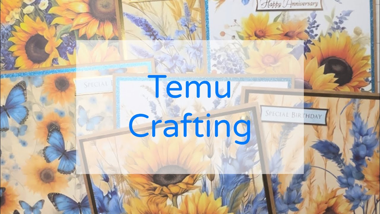 Crafting with Temu - Card Making - YouTube