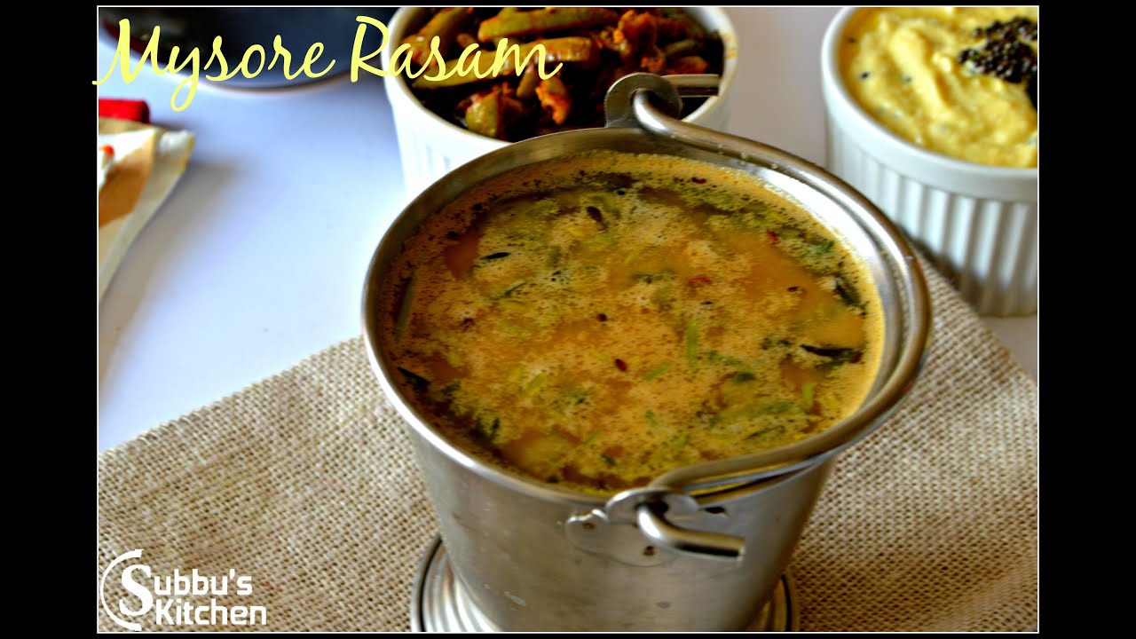 Mysore Rasam - YouTube