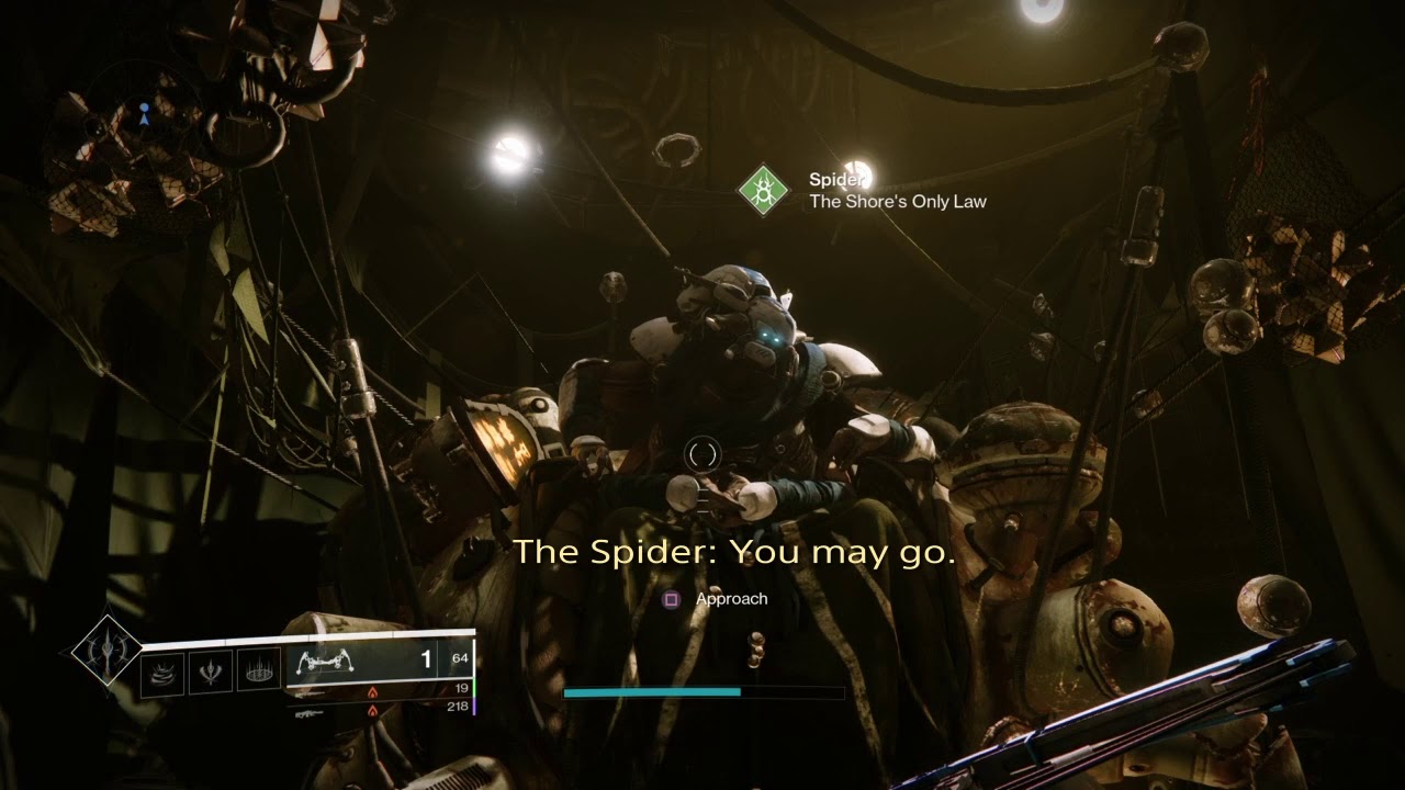 Idle Dialogue, Tangled Shore | The Spider: "You May Go" | Forsaken ...