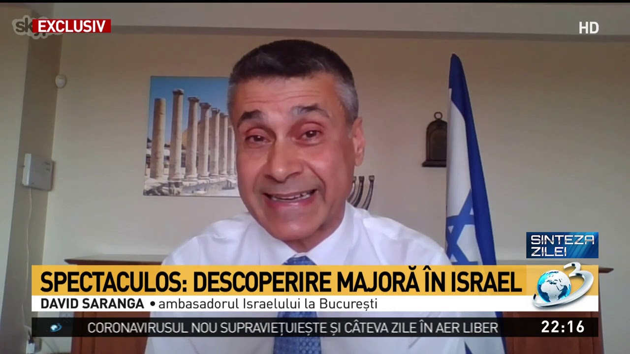 David Saranga, ambasadorul Israelului la Bucureşti: „Sunt testate măști ...
