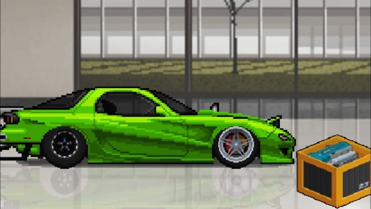 Pixel car racer - Mazda FD3S Rx7 swap 2jz rotor engine - YouTube