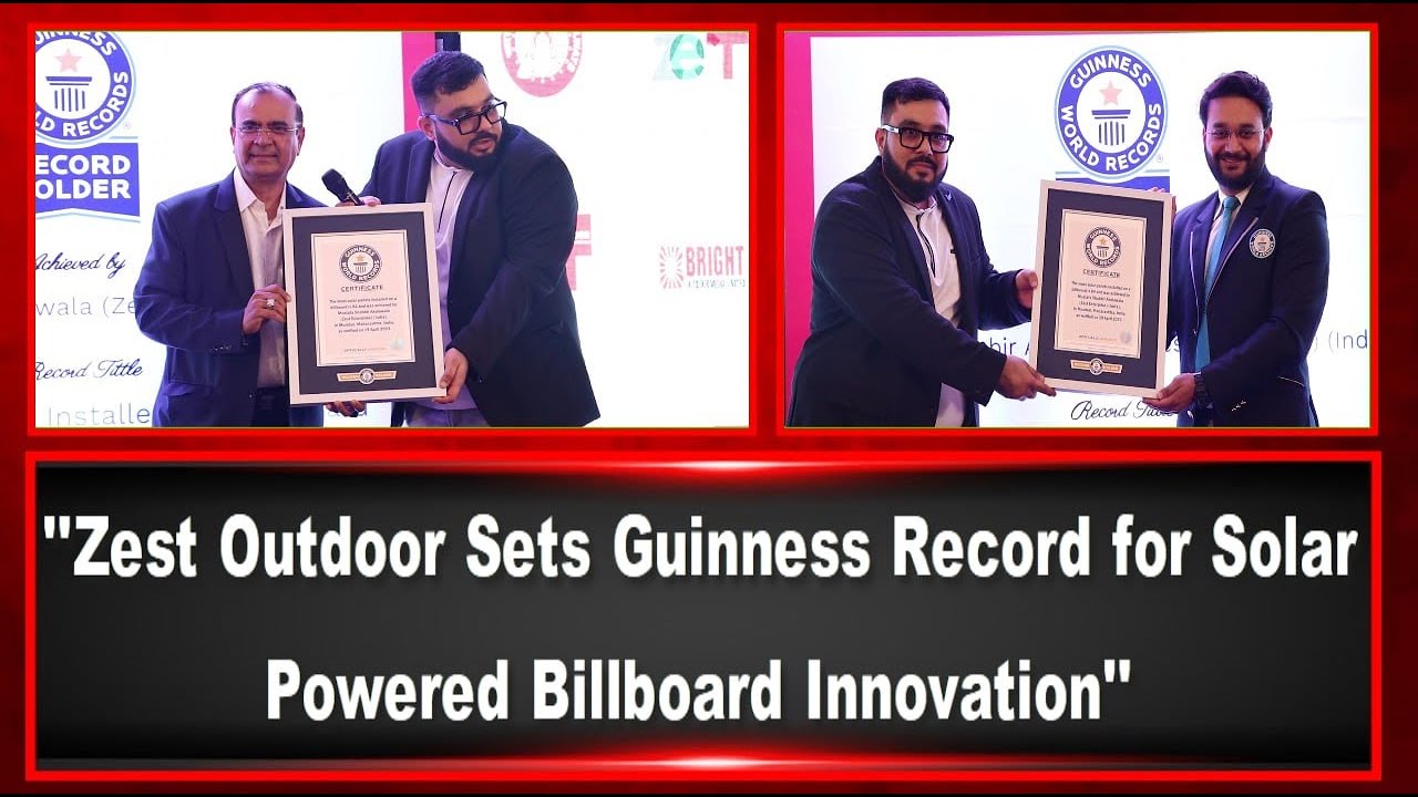 "Zest Outdoor Sets Guinness Record for Solar-Powered Billboard ...