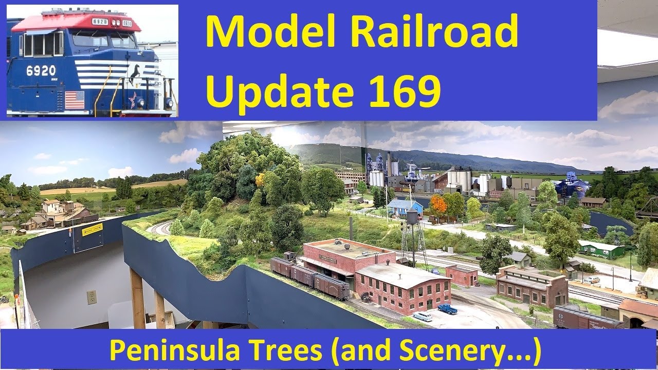 Model Railroad Update #169: Peninsula Trees & Scenery - YouTube