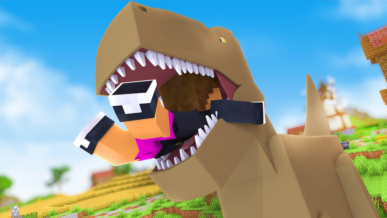 Minecraft: O T-REX ME MORDEU !! - JURASSIC WORLD Ep.16 - YouTube
