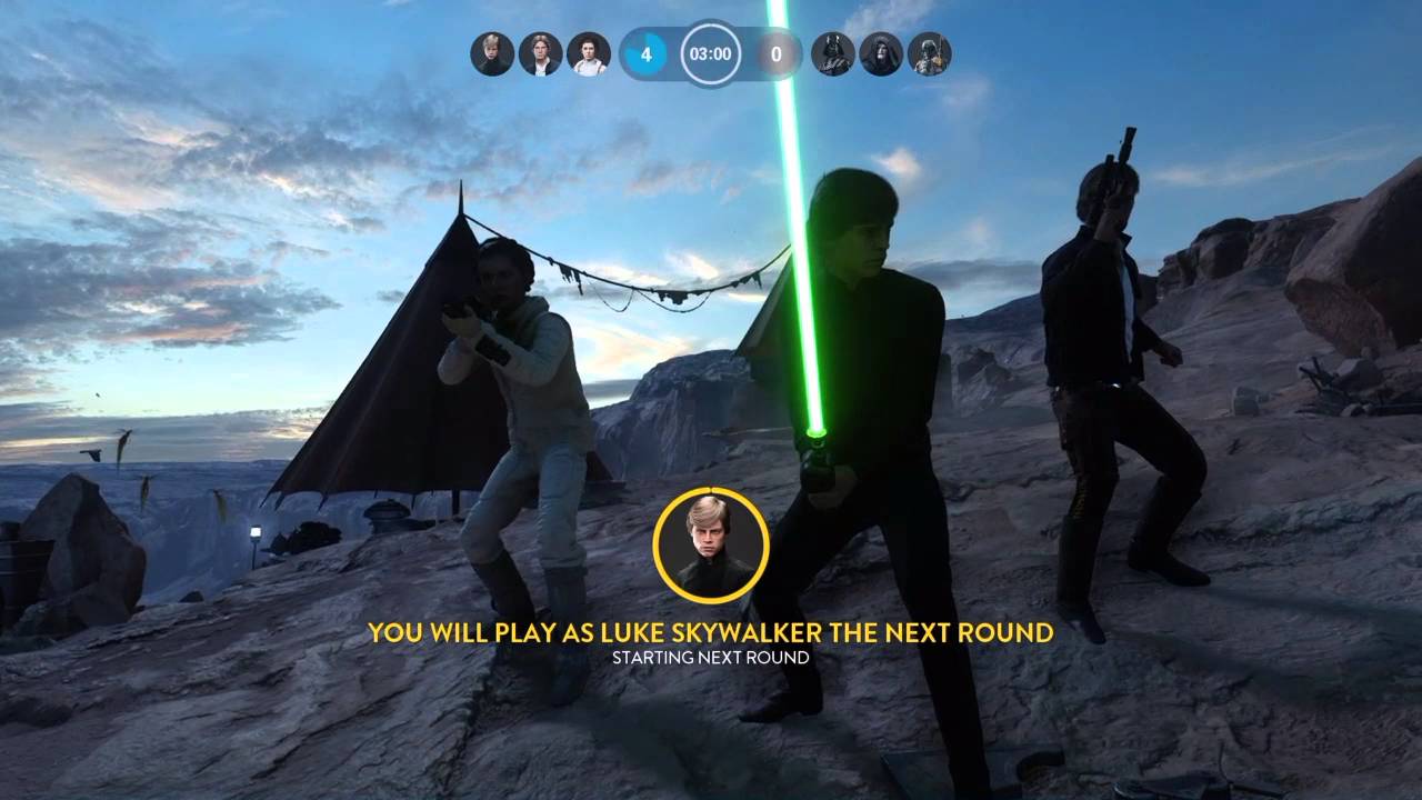 STAR WARS Battlefront New Vs Old - Luke Skywalker Blue & Green ...