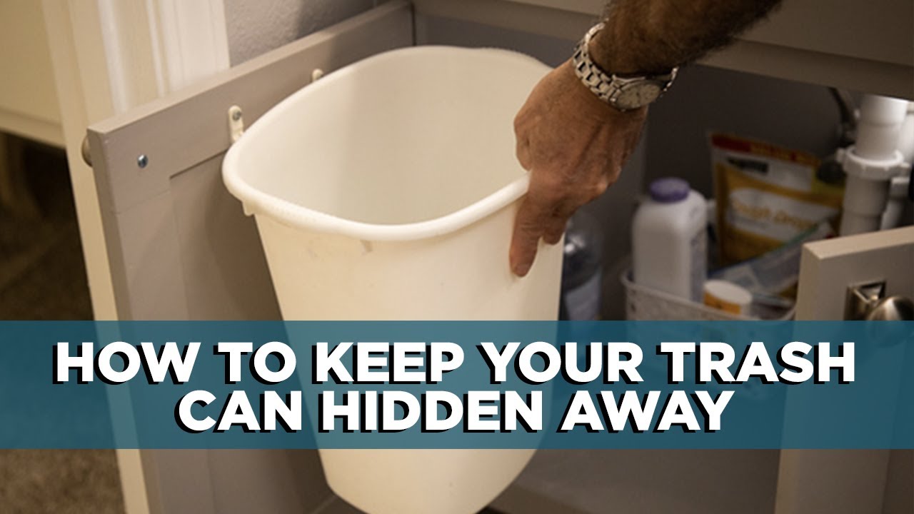 The Simple Way To Hide Your Bathroom Trash Can - YouTube