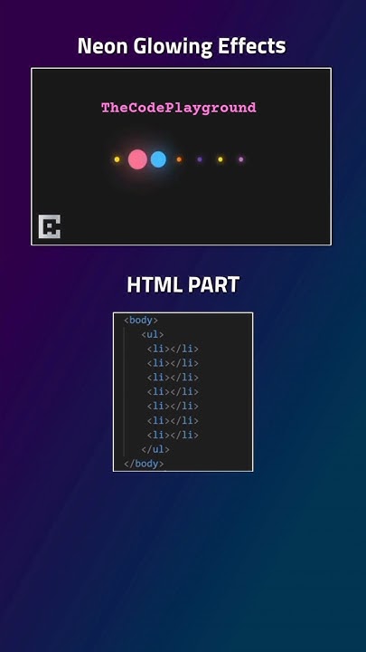 Create Neon Glowing Effects with Just CSS ⚡🌈#coding #shorts - YouTube