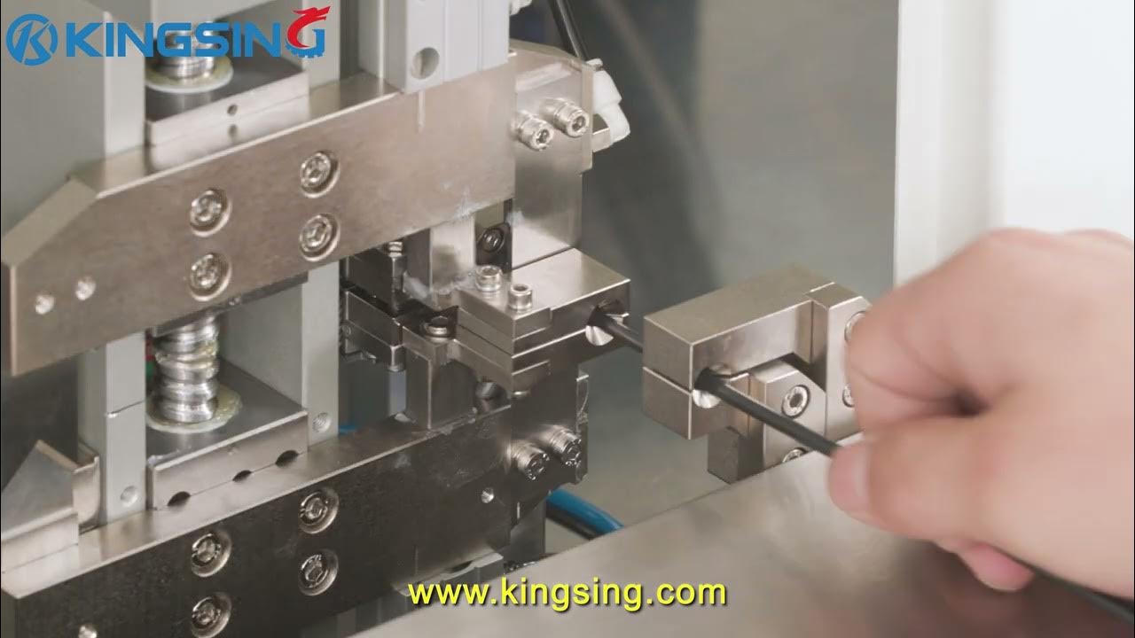 Customized Wire Stripping and Waterproof Seal Crimping Machine With Computer Display - YouTube