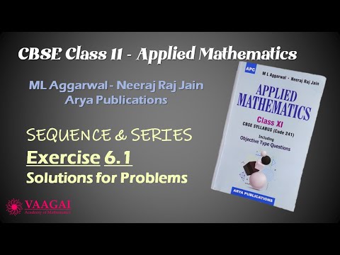 CBSE Class 11 Applied Mathematics | ML Aggarwal | Exercise 6.1 ...