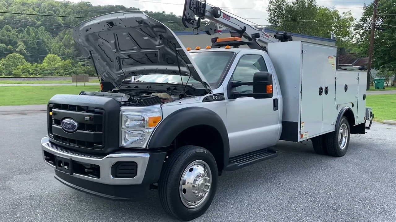 2015 FORD F550 MECHANICS TRUCK IMT 7500 CRANE SERVICE UTILITY TRUCK V10 ...