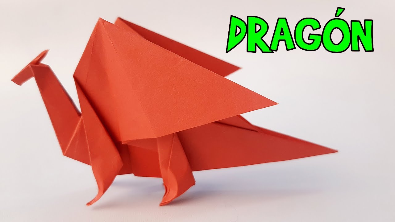🐲un DRAGON de papel fácil, origami y papiroflexia | wilys - YouTube