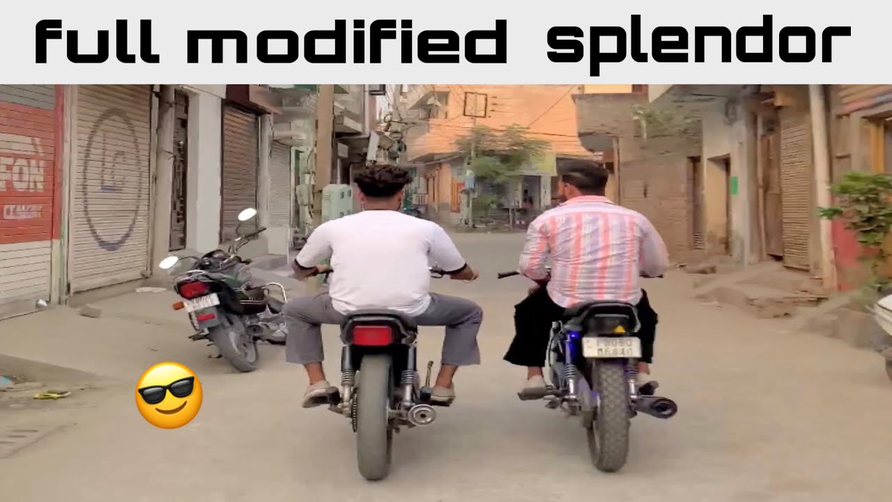 Modified Splendor 😎 * mercedes Alloy wheels* VLOG 1 #sachu - YouTube