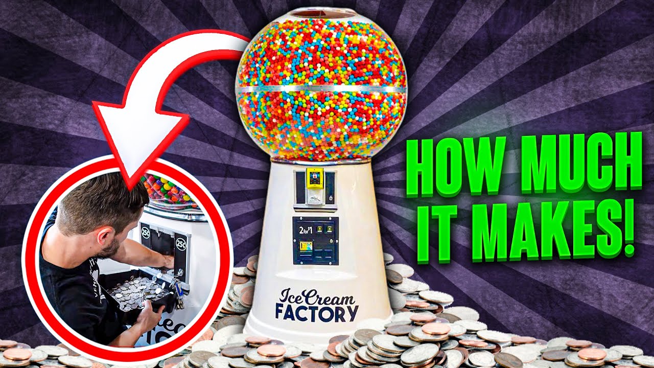 Collecting SO MANY Quarters From Our GIANT Gumball Machine! - YouTube
