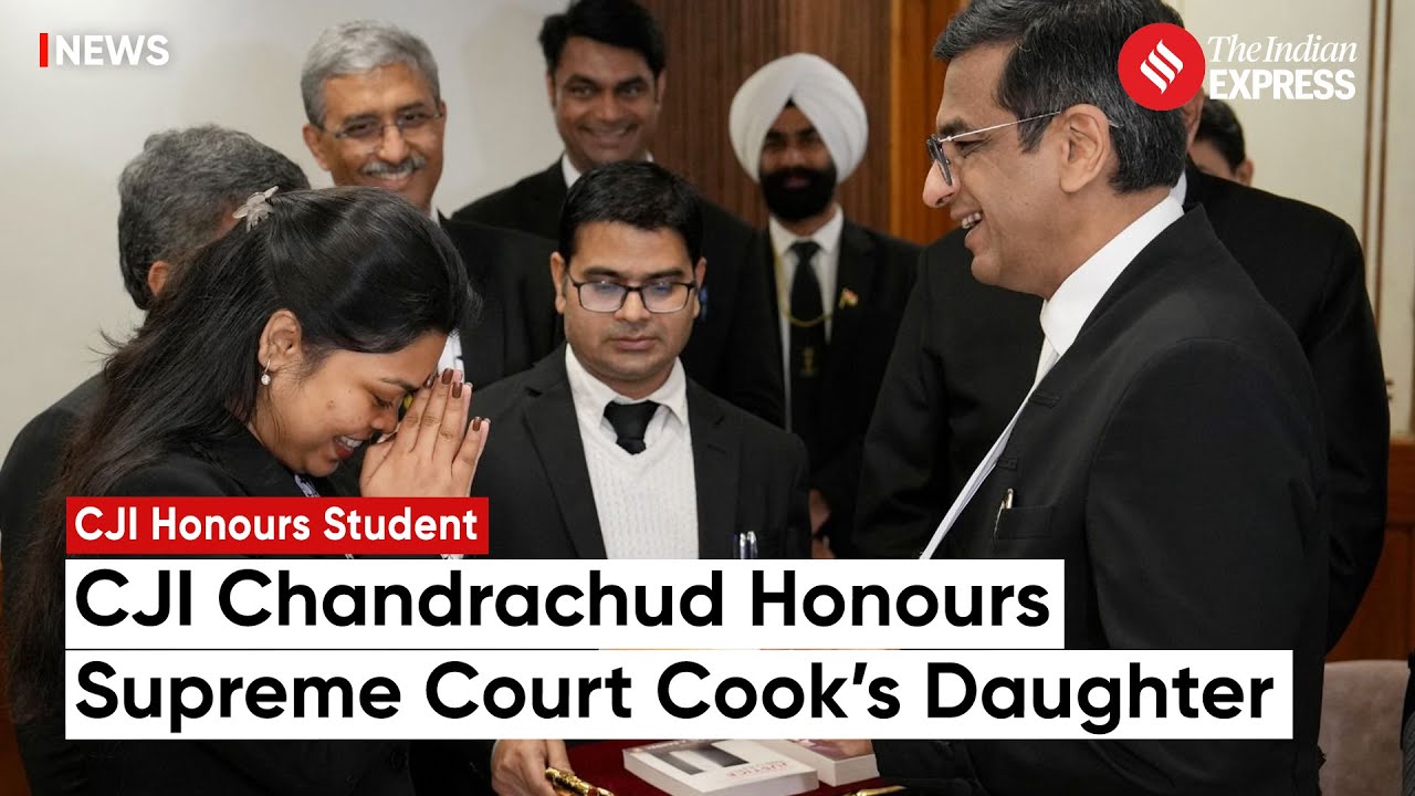 CJI Chandrachud Honours SC Cook’s Daughter Who Won US Scholarships | DY ...