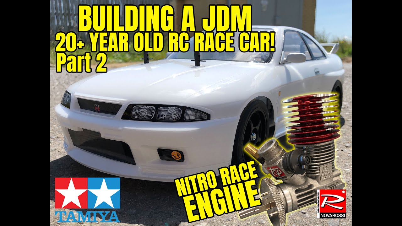 Building RC Car: Nissan Skyline GTR R33 Nitro RC Car Kit Tamiya TG10 ...