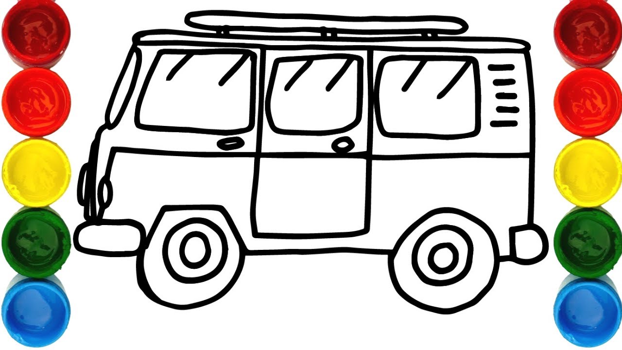 VAN Coloring And Drawing For School kids (Rhymes) | Kids Poems In ...