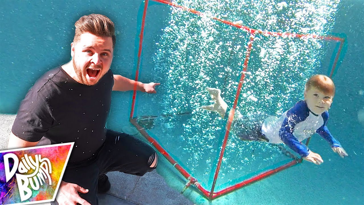 Underwater BUBBLE Box Fort! - YouTube